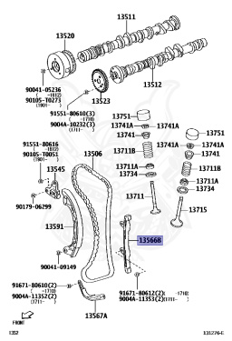 13566-BZ040 - Toyota - Guide, Timing Chain - Nengun Performance