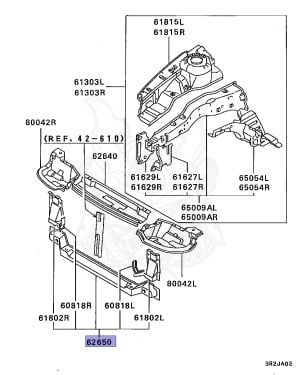 MB945098 - Mitsubishi - LOWER HEADLAMP SUPPORT PANEL - Nengun Performance