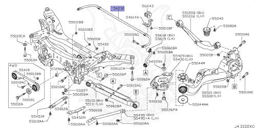 56230-JG70A - Nissan - REAR STABILIZER - Nengun Performance
