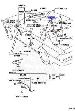 84820-10040 - Toyota - POWER WINDOW REGULATOR MASTER SWITCH ASSY ...