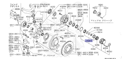40267-34G00 - Nissan - FREE RUNNING HUB BRAKE SET - Nengun Performance