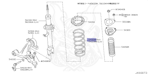 54010-JL01A - Nissan - FRONT SPRING - Nengun Performance