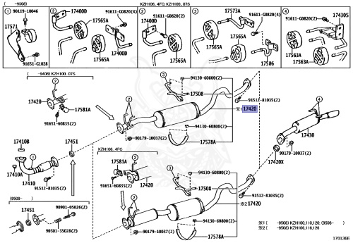 17420-67080 - Toyota - EXHAUST CENTER PIPE ASSY - Nengun Performance