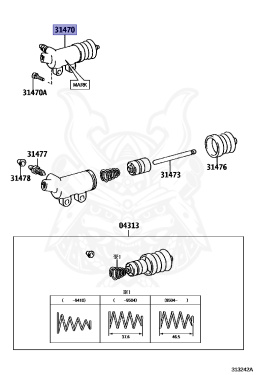 31470-28040 - Toyota - CLUTCH RELEASE CYLINDER ASSY - Nengun Performance