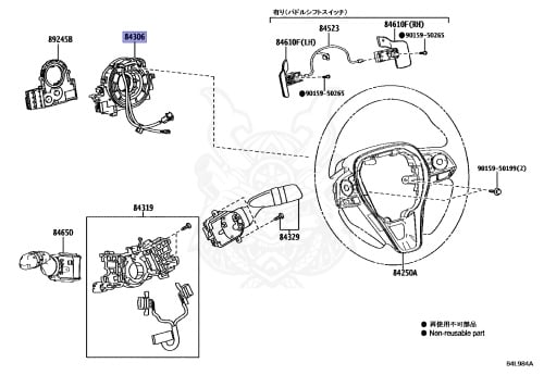 84308-33110 - Toyota - SPIRAL CABLE SUB-ASSY - Nengun Performance