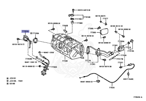 77203-22050 - Toyota - Tube Sub-assy, Fuel Suction - Nengun Performance