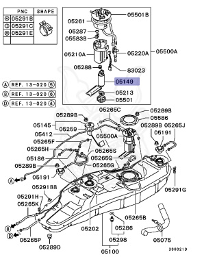 MR993340 - Mitsubishi - PUMP, FUEL TANK - Nengun Performance