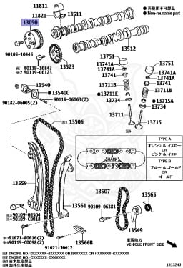 13050-28021 - Toyota - Camshaft Timing Gear Assy - Nengun Performance