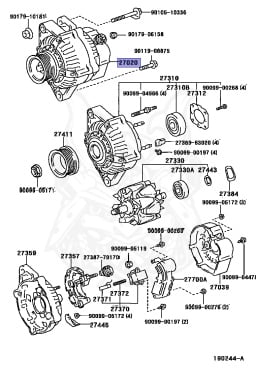 27060-15130 - Toyota - ALTERNATOR ASSY - Nengun Performance