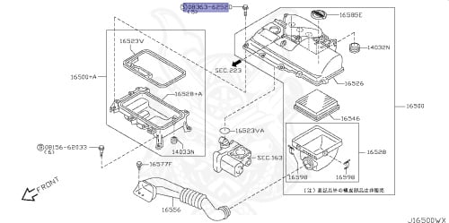 08363-6252D - Nissan - BOLT - Nengun Performance