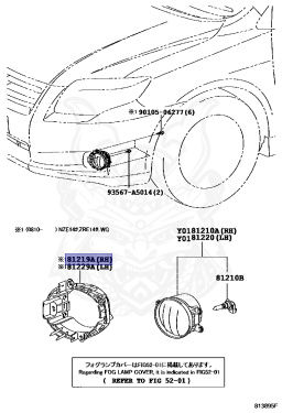 52125-42020 - Toyota - Bracket, Fog Lamp, Rh - Nengun Performance