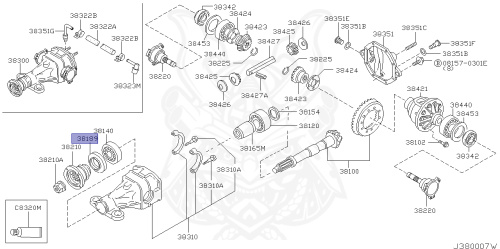38189-P0117 - Nissan - SEAL, OIL DRIVE PINION - Nengun Performance