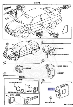 89741-33141 - Toyota - RECEIVER, DOOR CONTROL - Nengun Performance