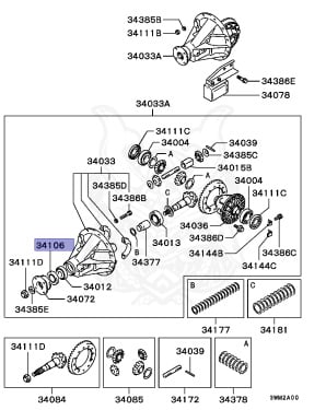 MR580530 - Mitsubishi - SEAL - Nengun Performance