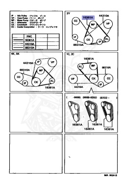 90916-02398 - Toyota - V-BELT (FOR FAN AND ALTERNATOR) - Nengun Performance