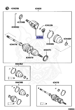43040-22010 - Toyota - JOINT ASSY, FRONT DRIVE INBOARD, LH - Nengun ...