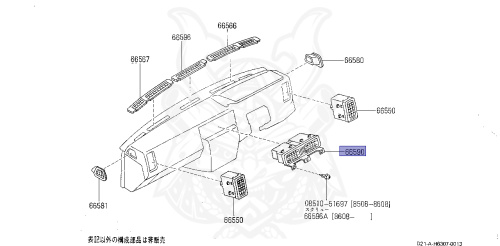 68750-55G00 - Nissan - VENTILATOR ASSEMBLY, CENTER - Nengun Performance