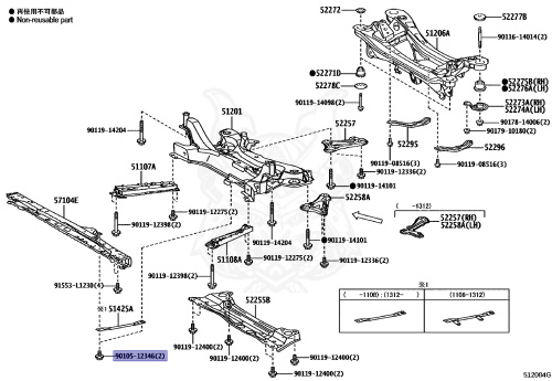 90105-12346 - Lexus - BOLT - Nengun Performance