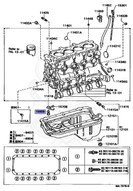15605-54010 - Toyota - OIL CHECK VALVE SUB-ASSY - Nengun Performance