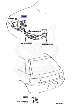 51441-10131 - Toyota - ENGINE UNDER COVER - Nengun Performance