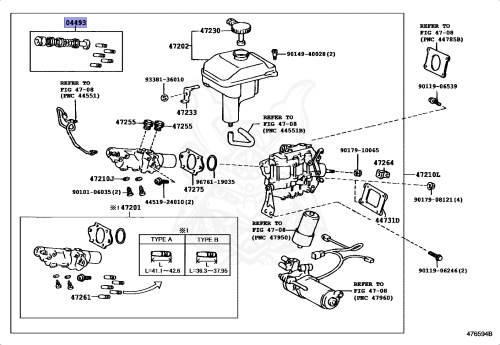 04493-24060 - Toyota - BRAKE MASTER CYLINDER KIT - Nengun Performance