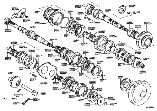 33366-32010 - Toyota - Key, Synchromesh Shifting, No.3 - Nengun Performance