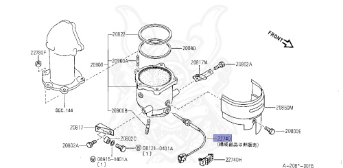 22740-01B12 - Nissan - Sensor Assembly, Catalyst - Nengun Performance