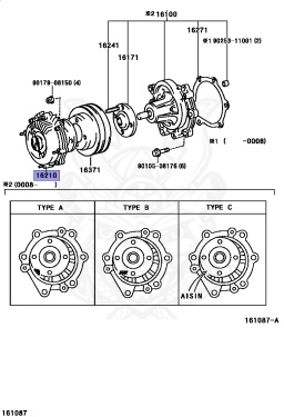 16210-54180 - Toyota - FLUID COUPLING ASSY - Nengun Performance