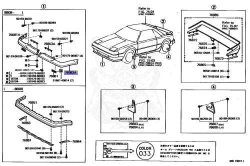 76083-17010-05 - Toyota - FRONT SPOILER SUB-ASSY, LH - Nengun Performance