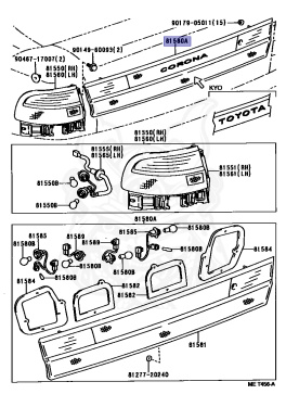 81580-20080 - Toyota - REAR LAMP ASSY - Nengun Performance