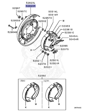 MB858536 - Mitsubishi - Plate,rr Brake Backing,rh - Nengun Performance