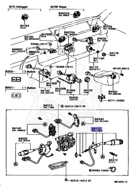 84112-19485 - Toyota - LIGHT CONTROL SWITCH ASSY, NO.1 - Nengun Performance
