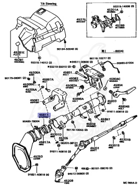 45808-20020 - Toyota - Stopper, Steering Shaft Thrust - Nengun Performance
