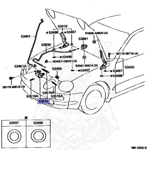 53510-20461 - Toyota - Lock Assy, Hood - Nengun Performance