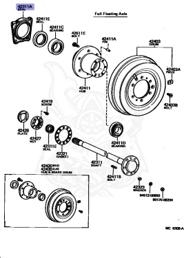 90313-93001 - Toyota - OIL SEAL (FOR REAR AXLE SHAFT) - Nengun Performance