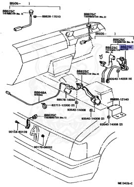 88550-12100 - Toyota - Motor Assy (for Thermistor) - Nengun Performance