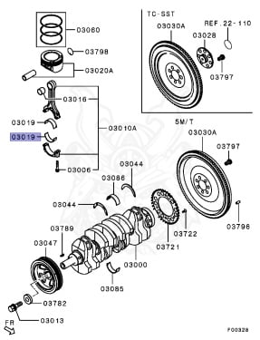 1115A149 - Mitsubishi - BEARING,CONNROD - Nengun Performance