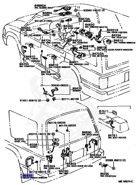 85930-89105 - Toyota - POWER WINDOW RELAY ASSY - Nengun Performance