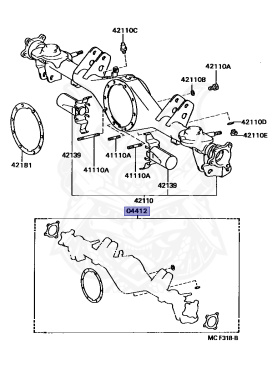 04412-40010 - Toyota - REAR DIFFERENTIAL CARRIER GASKET KIT - Nengun ...