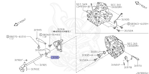 31924-31X07 - Nissan - MANUAL PLATE ASSEMBLY - Nengun Performance