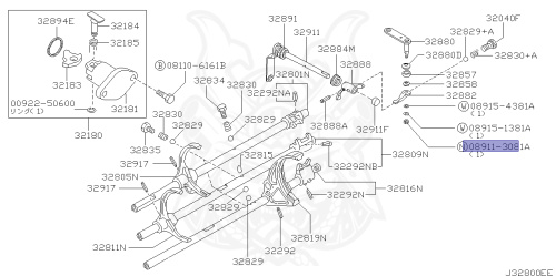08911-3081A - Nissan - WIPER ARM NUT - Nengun Performance