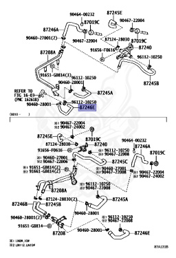 87245-89280 - Toyota - HEATER WATER OUTLET HOSE, E - Nengun Performance