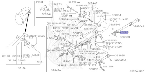 32859-33P00 - Nissan - CONTROL ROD BOOT - Nengun Performance