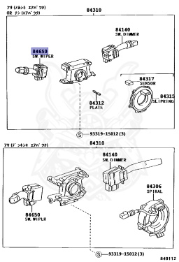 84652-2D860 - Toyota - WINDSHIELD WIPER SWITCH ASSY - Nengun Performance