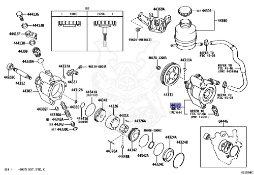 44320-42010 - Toyota - VANE PUMP ASSY - Nengun Performance