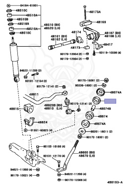 48674-26021 - Toyota - Strut Bar Cushion - Nengun Performance