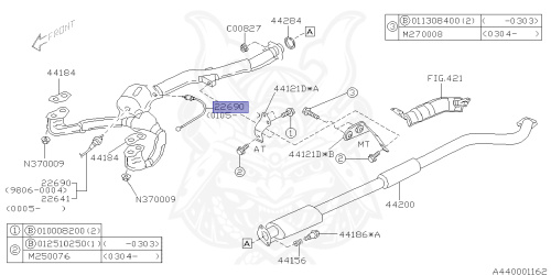 22690AA510 - Subaru - Front Pipe Oxygen Sensor - Nengun Performance