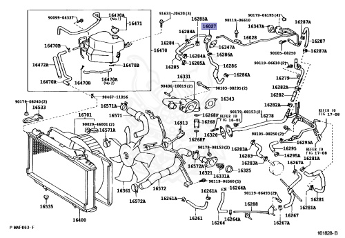16027-46020 - Toyota - Turbo Water Pipe Sub-assy, No.1 - Nengun Performance