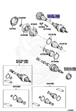 42330-30120 - Toyota - Rear Drive Shaft Assy, Rh - Nengun Performance