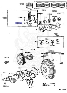 90170-09001 - Toyota - Nut, Hexagon(for Connecting Rod Bolt) - Nengun ...